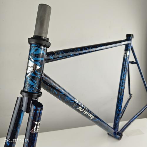 Jual FRAME + FORK TSUNAMI SNM 4130 MARBLE BLUE CHROMOLY - Kota ...