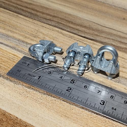 Jual Kuku Macan 6 mm Klem Seling Wire Rope Clip Tali Kawat Baja Clem ...