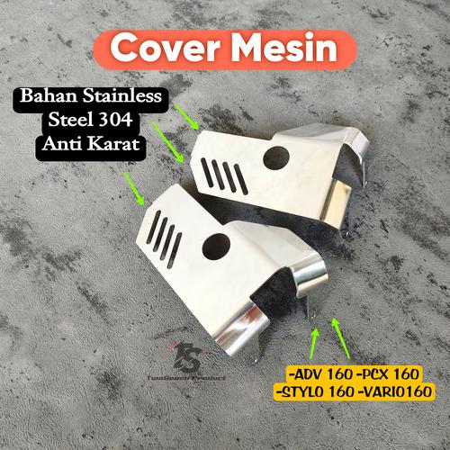 Jual Cover Engine Pelindung Mesin PCX 160 Vario 160 ADV 160 Stainless ...