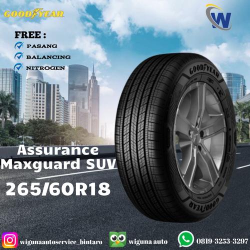 Jual Ban Mobil Goodyear Assurance Maxguard SUV 265/60R18 untuk New Fortuner, New Pajero - Kota ...