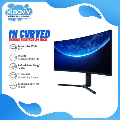 Promo New - Xiaomi Mi 34" Curved Gaming Monitor WQHD Layar UltraWide ...