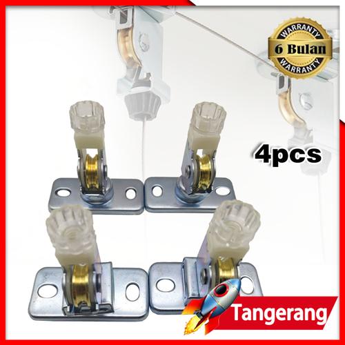 Jual 4pcs/set Katrol Kerekan Mini Roda Kerekan Burung Kerekan Sangkar ...