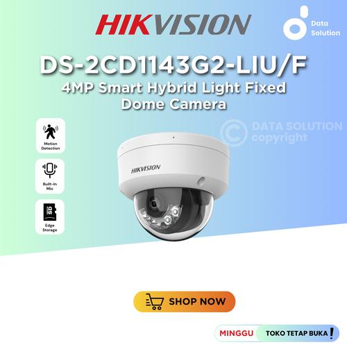 Promo Hikvision IP Camera DS-2CD1143G2-LIU/F 4MP Smart Hybrid Light ...