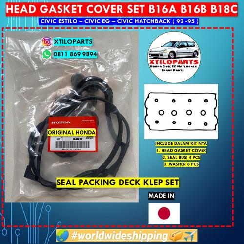Jual Head Gasket Cover SET Seal Valve Cover SET Seal Deck Klep SET B16A B16B B18C B series Vtec ...