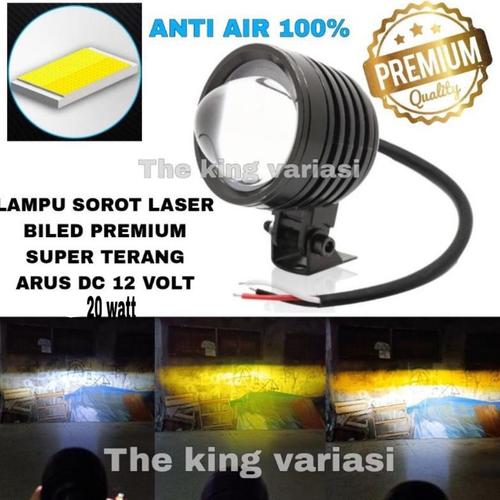 Jual Lampu Sorot Motor Led Laser Premium Model Biled / Lampu Sorot ...