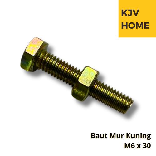 Jual Baut Mur Kuning Hexagon BMK M 6 x 30 mm Hex ( Kunci 10 ) - Kab. Bandung Barat - KJV Home ...