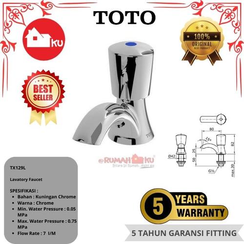 Jual Keran Wastafel TOTO TX129L Lavatory Faucet (Cold Only) - Jakarta ...