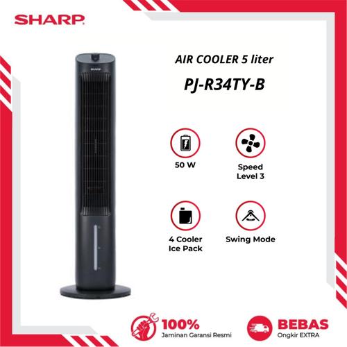 Promo SHARP Air Cooler Water Tank Indicator 5 Liter PJ-R34TY-B ...