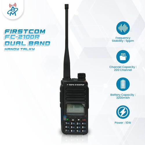 Jual HT Walkie Talkie Firstcom FC-2100R 136-174/400-438MHz Handy Talky ...