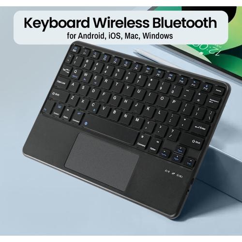 Jual Keyboard Wireless Bluetooth Mini 10" Touchpad For Win Mac IOS ...