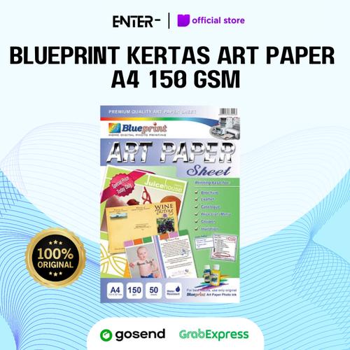 Jual Kertas Art Paper Blueprint A4 ( 150 gsm ) - Kota Batam - enter ...