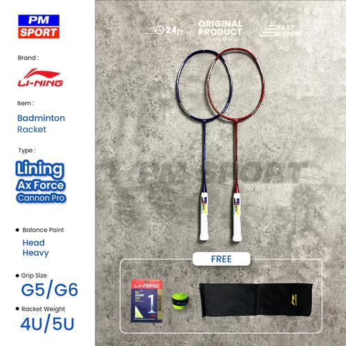 Promo Raket Badminton / Bulutangkis Lining AX Force Cannon Pro Original ...