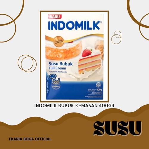 Jual SUSU | BUBUK | INDOMILK SUSU BUBUK FULL CREAM | INDOMILK BUBUK KEMASAN 400GR - Kab ...