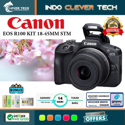 Promo Canon EOS R100 Kit 18-45mm IS STM Canon R 100 18-45 mm IS STM ...