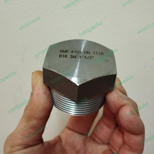 Jual Plug/Dop Besi A105 3000 Psi NPT 1 1/2 " inchi Drat Luar - Jakarta ...
