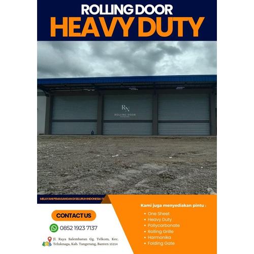 Jual Rolling door besi heavy duty pintu besi pergudangan pintu besi tebal 1,2mm - Jakarta Utara ...