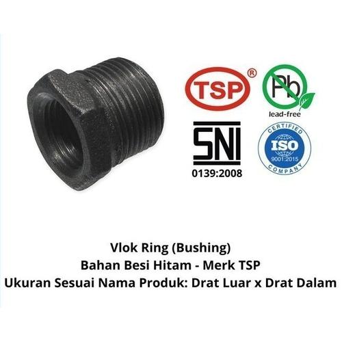 Jual Vlok Ring (Bushing) 1 1/2" x 3/4" Besi Hitam TSP - Kab. Tangerang ...