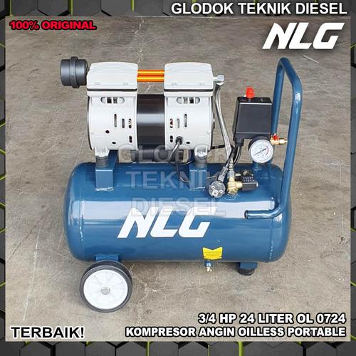 Jual KOMPRESOR ANGIN OILLESS AIR COMPRESSOR 3/4 HP 24 LITER ORIGINAL ...