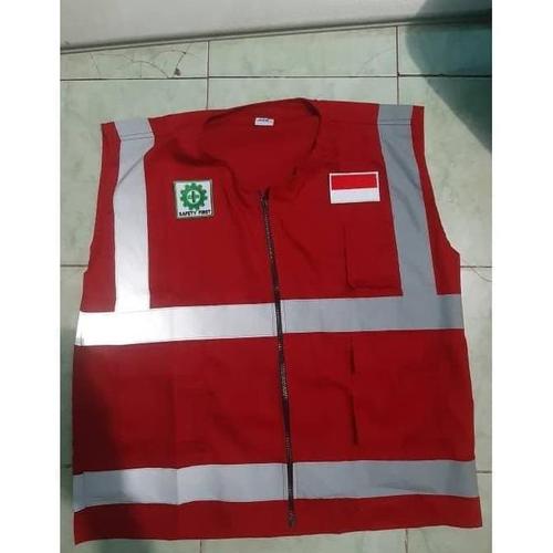 Jual Rompi Safety Bahan Drill lengkap Logo K3 dan Logo Bendera ...