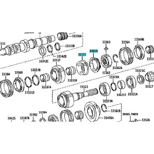 Jual Gear transmisi gigi 3 RD 33034-0KSPX 33369-26xsx ORI Fortuner ...