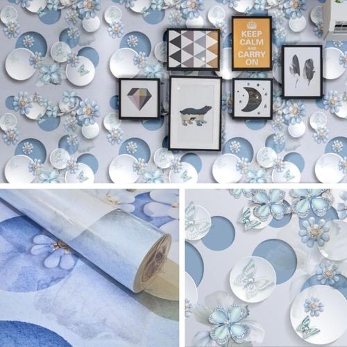 Jual Wallstiker Dinding Crystal Semanggi Kupu Kupu Motif Baru Panel ...