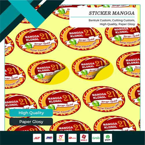 Jual STIKER/LABEL BUAH (2,5 x 1,6 cm) ISI 264 pcs - BISA CUSTOM - Kab ...