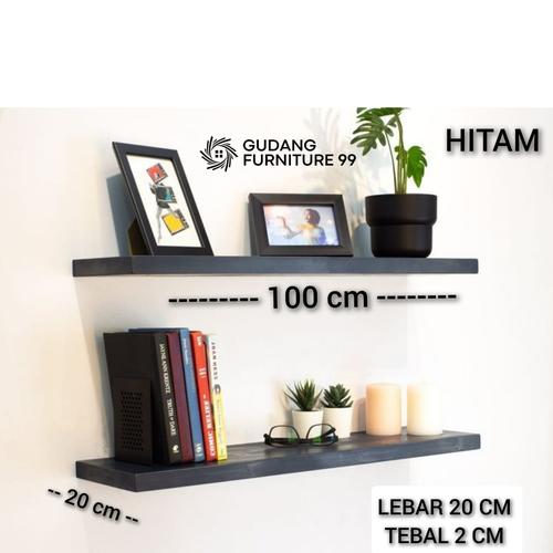 Promo Ambalan Dinding Lebar 20 cm, panjang 100 cm, Tebal 2 cm / Rak ...