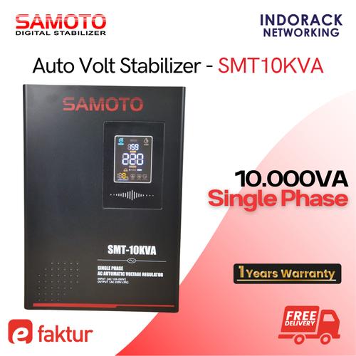 Jual SAMOTO Stabilizer 10.000VA 10KVA Listrik Single Phase SMT10KVA ...