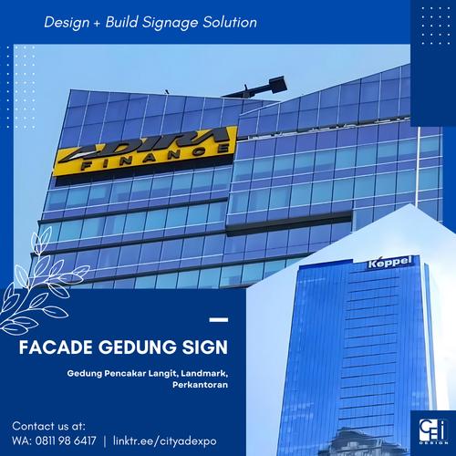 Jual Facade Gedung Sign - Gedung Pencakar Langit, Landmark, Perkantoran ...