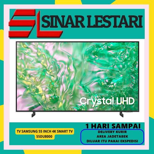 Promo TV SAMSUNG 55DU8000 55 INCH DYNAMIC CRYSTAL 4K TIZEN OS SMART TV 2024 // 55CU8000 Cicil 0% ...