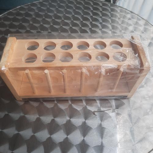 Jual Rak tabung reaksi kayu 6 lubang - Jakarta Selatan - Baimadam Alkes ...