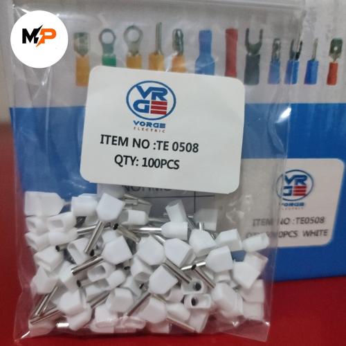 Jual FERRULES TE0508 2 x 0.5mm Insulated SKUN KABEL Tusuk TE-0508 ...