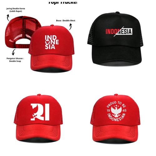 Jual Topi Jaring Kemerdekaan Indonesia - Topi Trucker HUT RI - Topi 17 ...