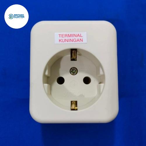 Jual Stop Kontak Terminal Arde 1 Lobang Outbow Uticon - Original ...