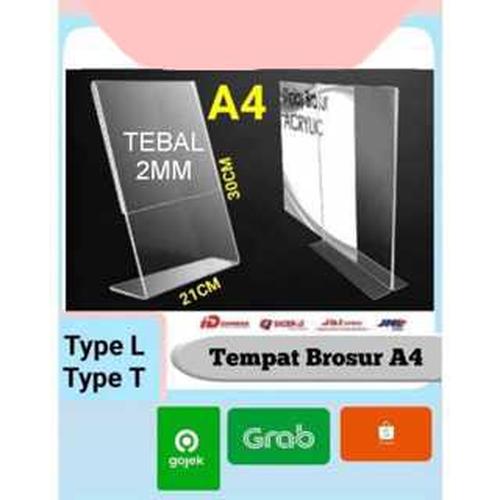 Promo AKRILIK TEMPAT BROSUR / TENT HOLDER / TENT CARD AKRILIK DISPLAY ...
