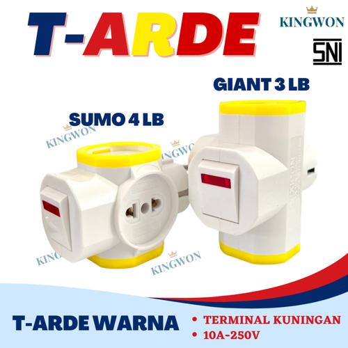 Jual Steker T Arde Stop Kontak Saklar ON OFF 4 Lubang / Steker Colokan ...