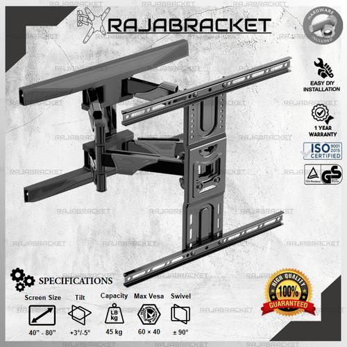 Promo Braket Bracket tv led Swivel NB 32 40 42 43 50 55 60 65 70 75 80 ...
