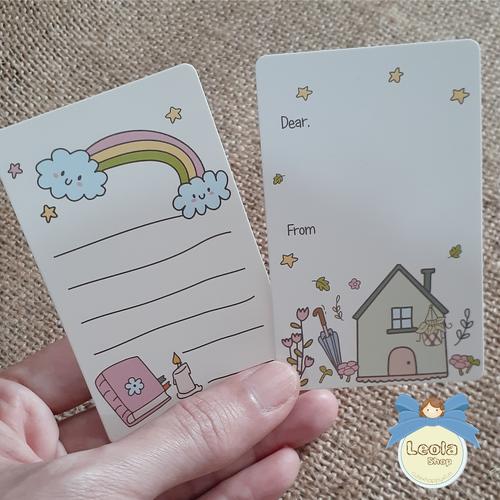 Jual Kartu Ucapan Kosong/House and Rainbow Blank Card/Gift Card - Kab ...