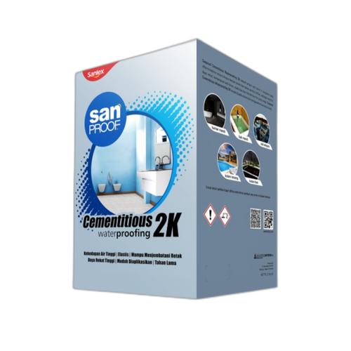 Jual Sanproof cementitious waterproofing 2k cat pelapis anti bocor ...