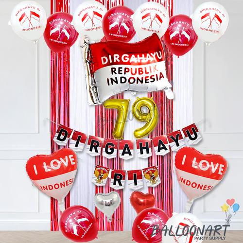 Jual DIRGAHAYU BANNER SEGI 5 DEKORASI SET/DEKORASI HUT RI MURAH/17 ...