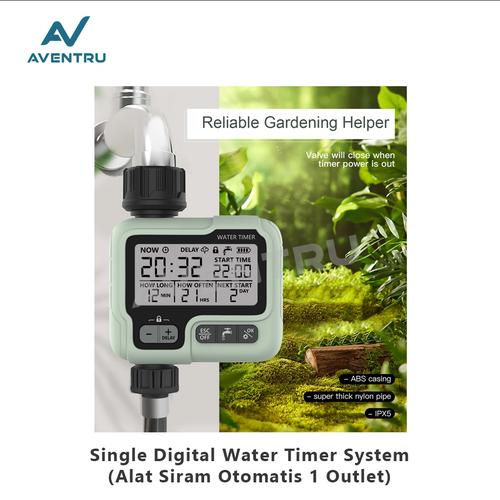 Jual Single Water Timer System Auto Alat Penyiram Air Taman Tanaman ...