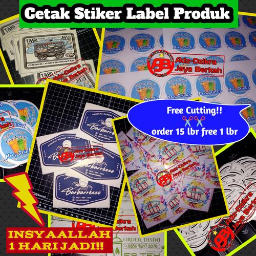 Jual cetak stiker vinyl | Cetak Stiker produk| Cetak Stiker label ...
