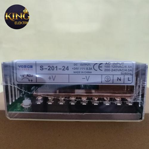 Jual Power Supply AC To DC Voltage S-201-24 VORGE 8.3A PANEL 8,3A 8.3 A ...