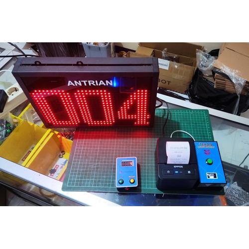 Jual Mesin Antrian 1 Layanan Display LED dengan printer thermal ...