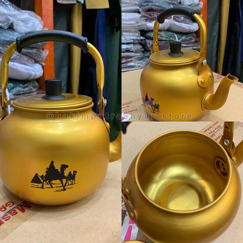 Jual Teko Arab 6 Liter Kuning Motif Unta Gurun Pasir Untuk Air Zamzam ...