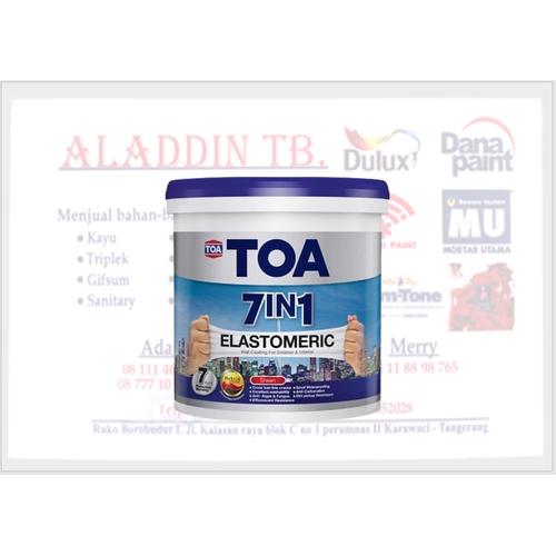 Jual Cat Tembok Waterproofing / TOA 7 IN 1 Elastomeric Tinting / READY ...