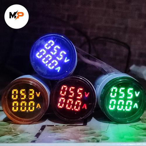 Jual Pilot lamp lampu indikator panel voltmeter amperemeter volt ampere ...