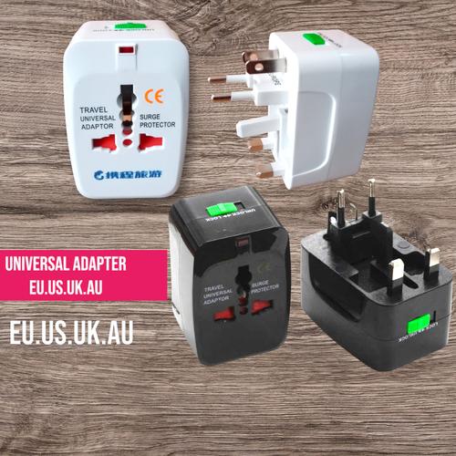 Jual Universal Travel Adapter Internasional-Adaptor Universal - Hitam ...