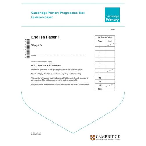 Jual Cambridge Primary stage 5 English as a Second Language (ESL ...