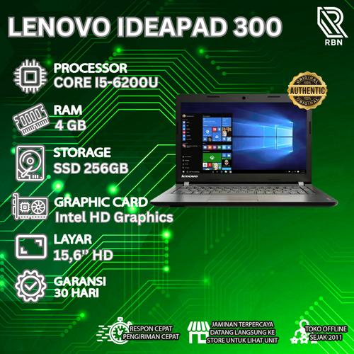 Jual LAPTOP Notebook LENOVO IdeaPad 300 CORE I5-6200U RAM 4GB SSD 256GB ...